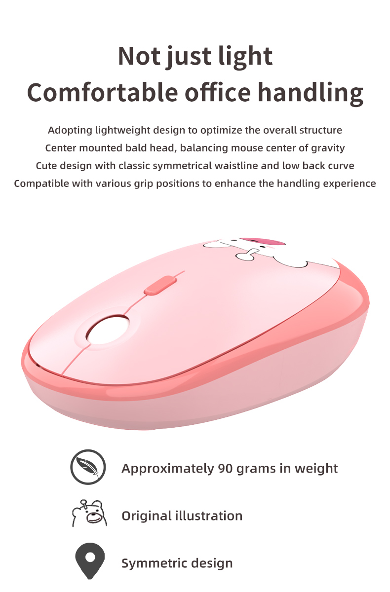 MOFii GEEZER M2 USB Receiver Wireless Silent Mouse Original Bear ...