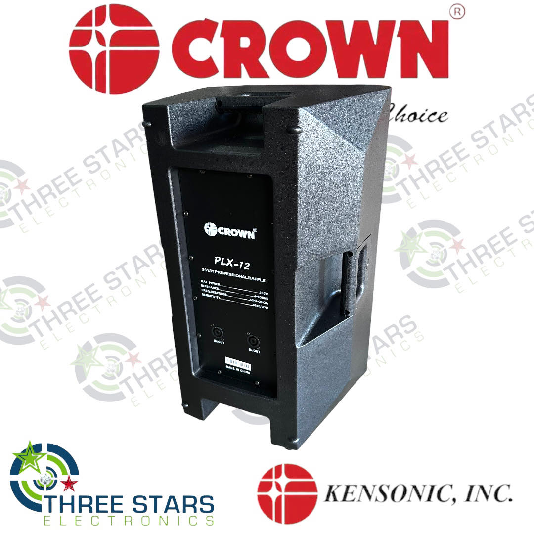Original 1pc CROWN PLX-12 2 WAY PROFESSIONAL BAFFLE SPEAKER 900 WATTS ...