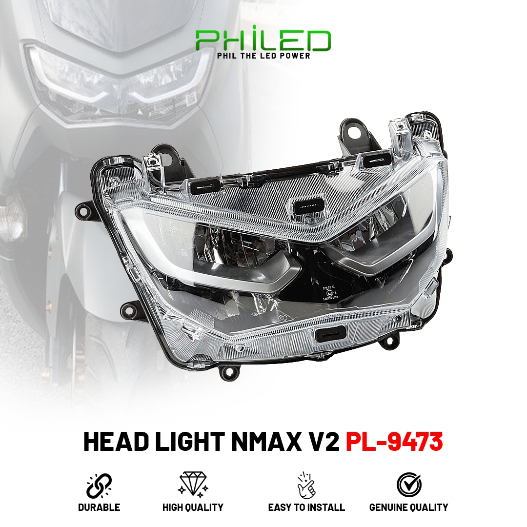 PHILED STOCK HEADLIGHT FOR NMAX V2 ASSEMBLY PLUG AND PLAY FOR YAMAHA ...