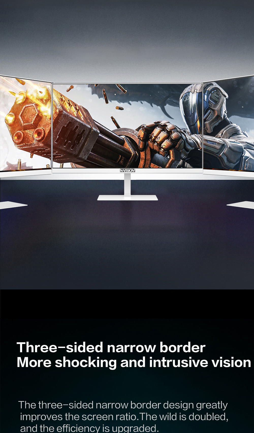 Nvision 25" IPS Monitor 100HZ FHD Build-in Speaker With Type-C 15W Port ...