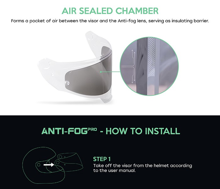 RIDELAB Anti Fog for Spyder Rover/Force Model | Shopee Philippines