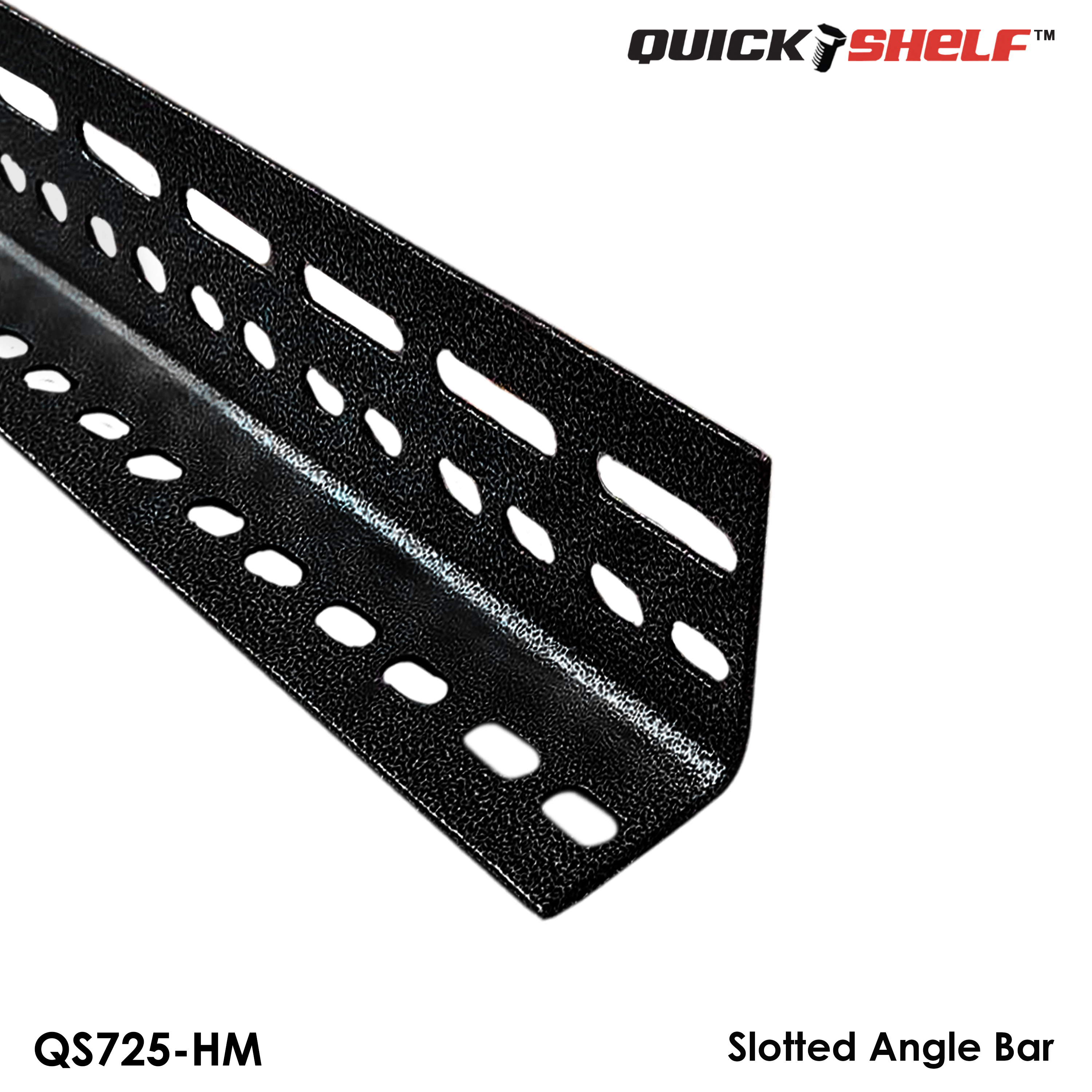 QUICKSHELF QS725 BIG SLOTTED ANGLE BAR 1.5"x2.4"x1.8mm DIY Storage ...