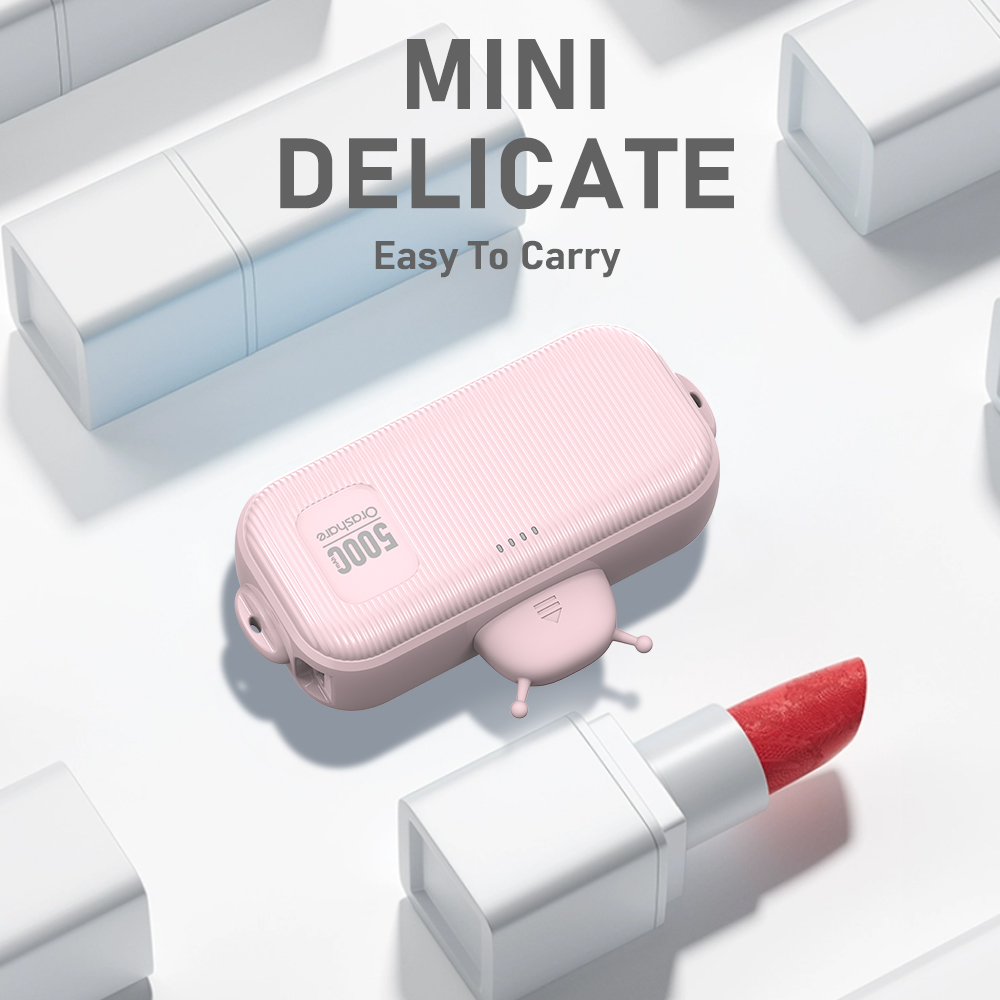 Orashare PNC05 Mini Powerbank 5000mAh Portable Fast Charge Built-In ...