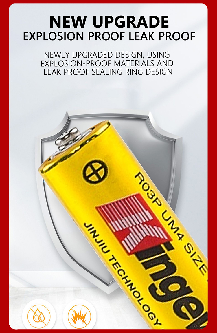 Kingever 100% Original AAA R03P High Power Extra Heavy Duty Battery Golden Series | Shopee ...