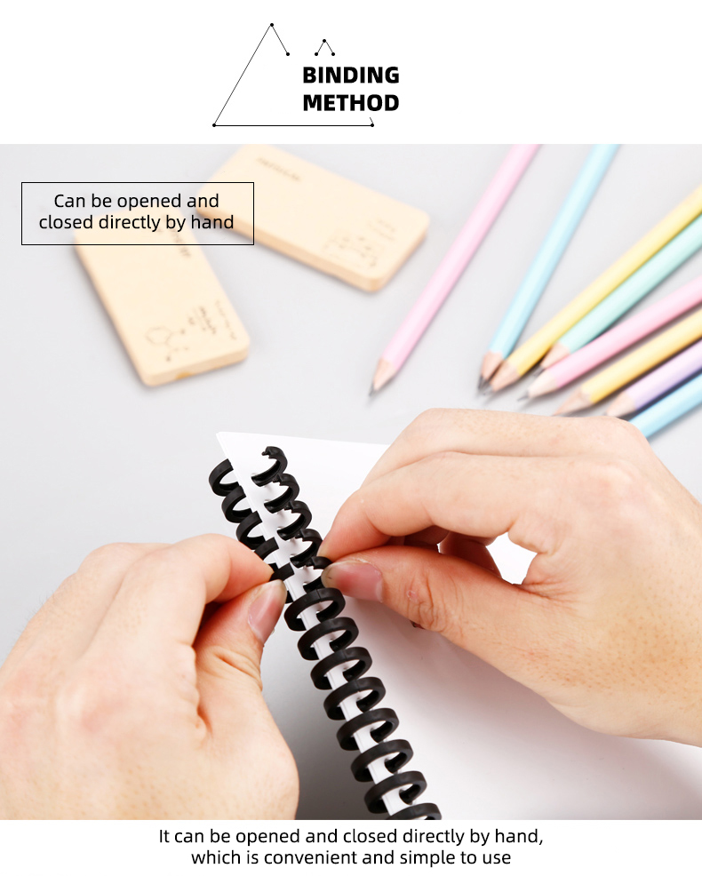 30 Hole Loose Leaf Binders Ring Spring Spiral Rings for A4 A5 B5 Free ...