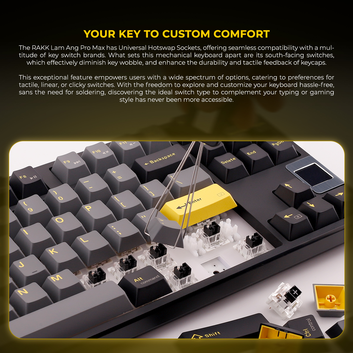 EasyPC| RAKK LAM-ANG PRO MAX Fully Keyboard and Barebone Trimode 87 ...