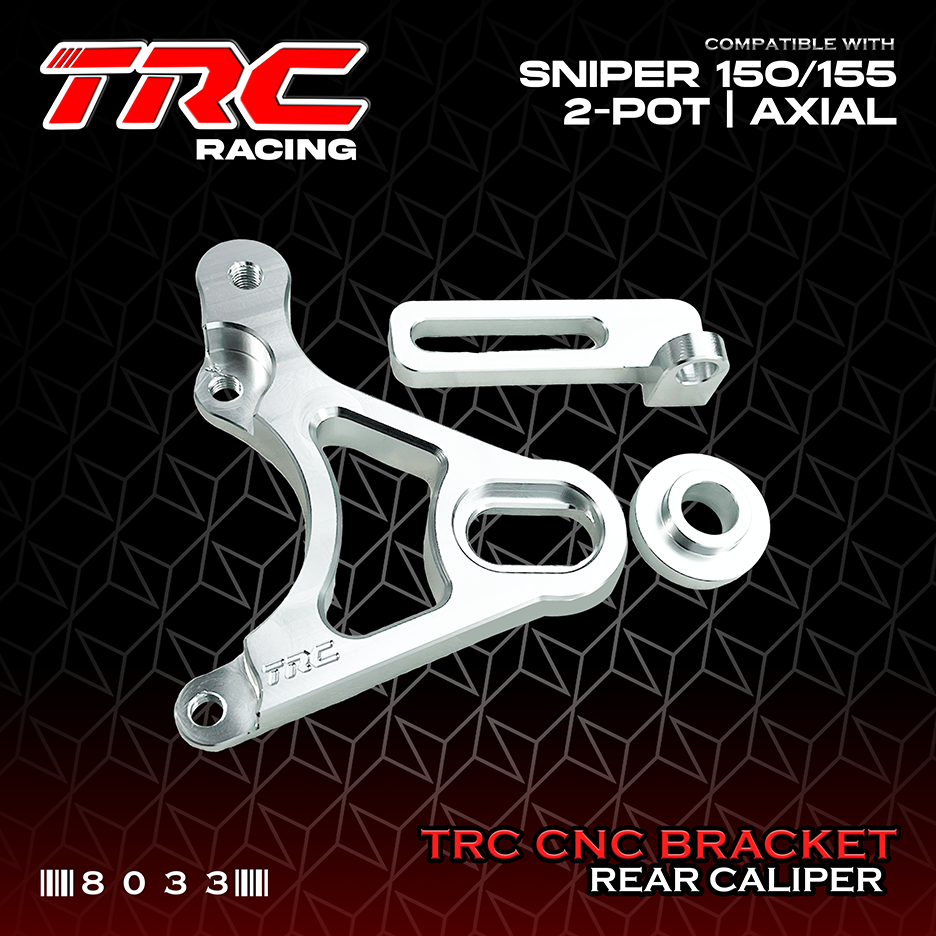TRC RACING 2POT REAR AXIAL CALIPER BRACKET (220MM DISC) FOR SNIPER 150/ ...