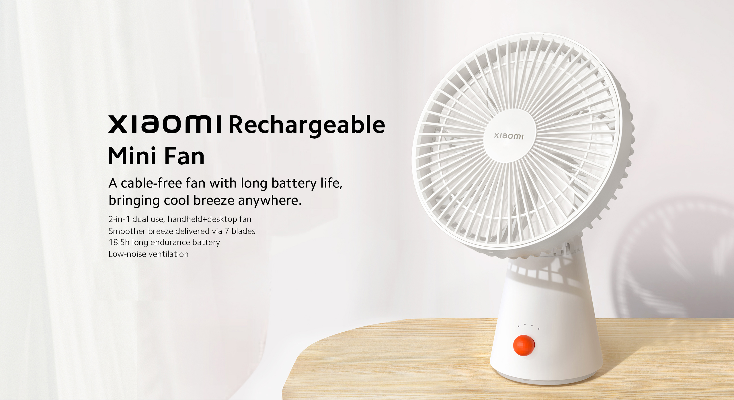 Xiaomi Rechargeable Mini Fan | Shopee Philippines