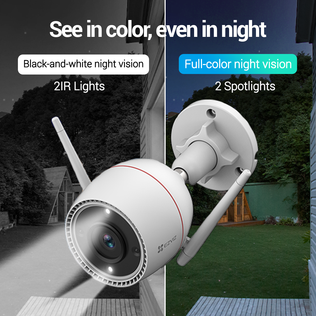 EZVIZ H3c 3MP/2K Outdoor Security Wifi Camera CCTV Camera Connect to ...