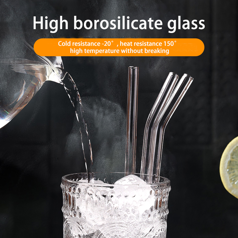 1pc Reusable Glass Straight pipe Elbow pipe elbow pipe Borosilicate or ...