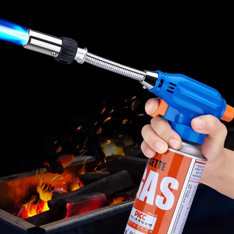 (Butane not Included) Gas Flame Gun with Adjustable Hose Flamethrower ...