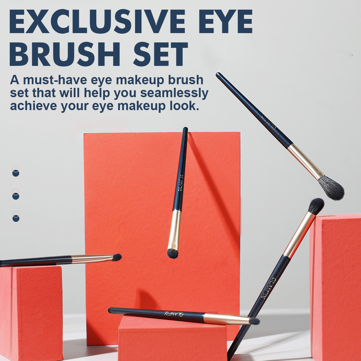 GLAMFIX Exclusive Eye Brush Set- Eye Brush Eye Makeup Brush Set Make up ...