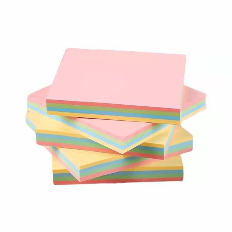 100 Sheets/Packet Of Sticky Notes Square Mixed Color Record Label ...