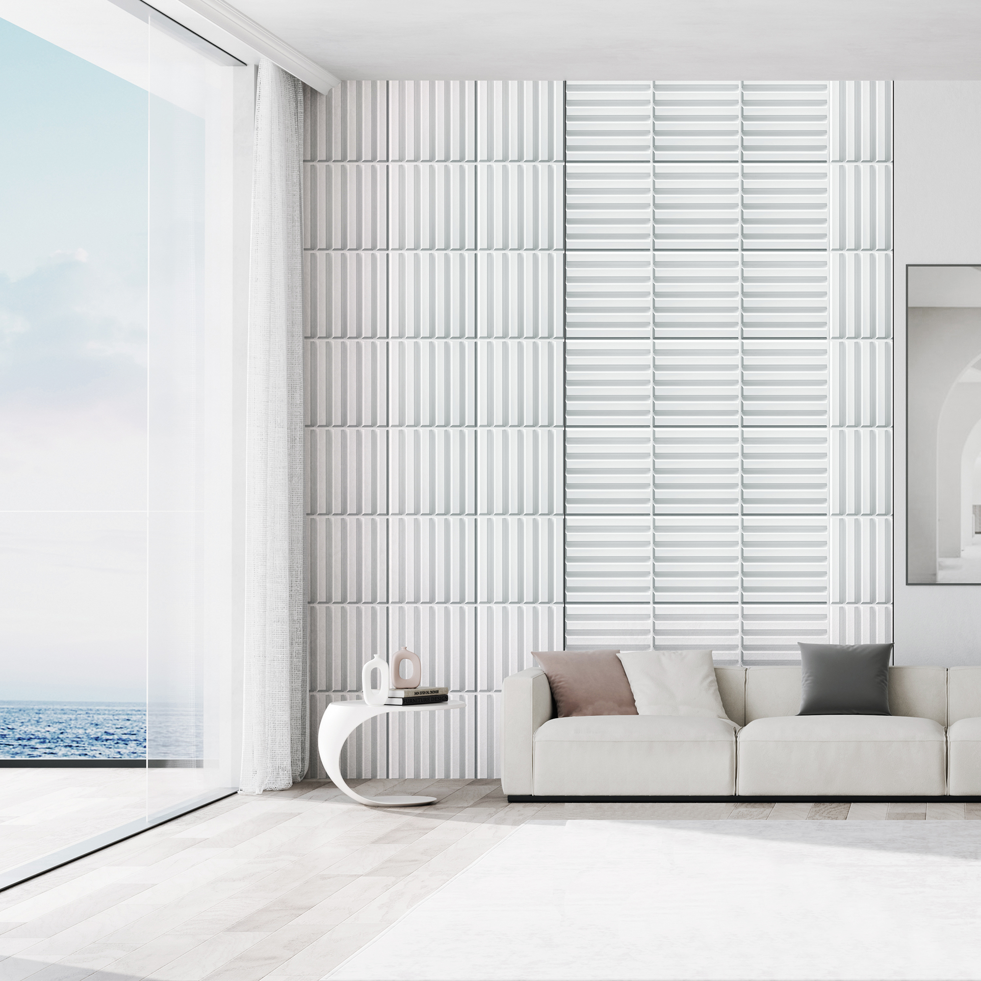 3D Wall Panel Pvc Wood Design Wall Sticker For Room Living Room ...