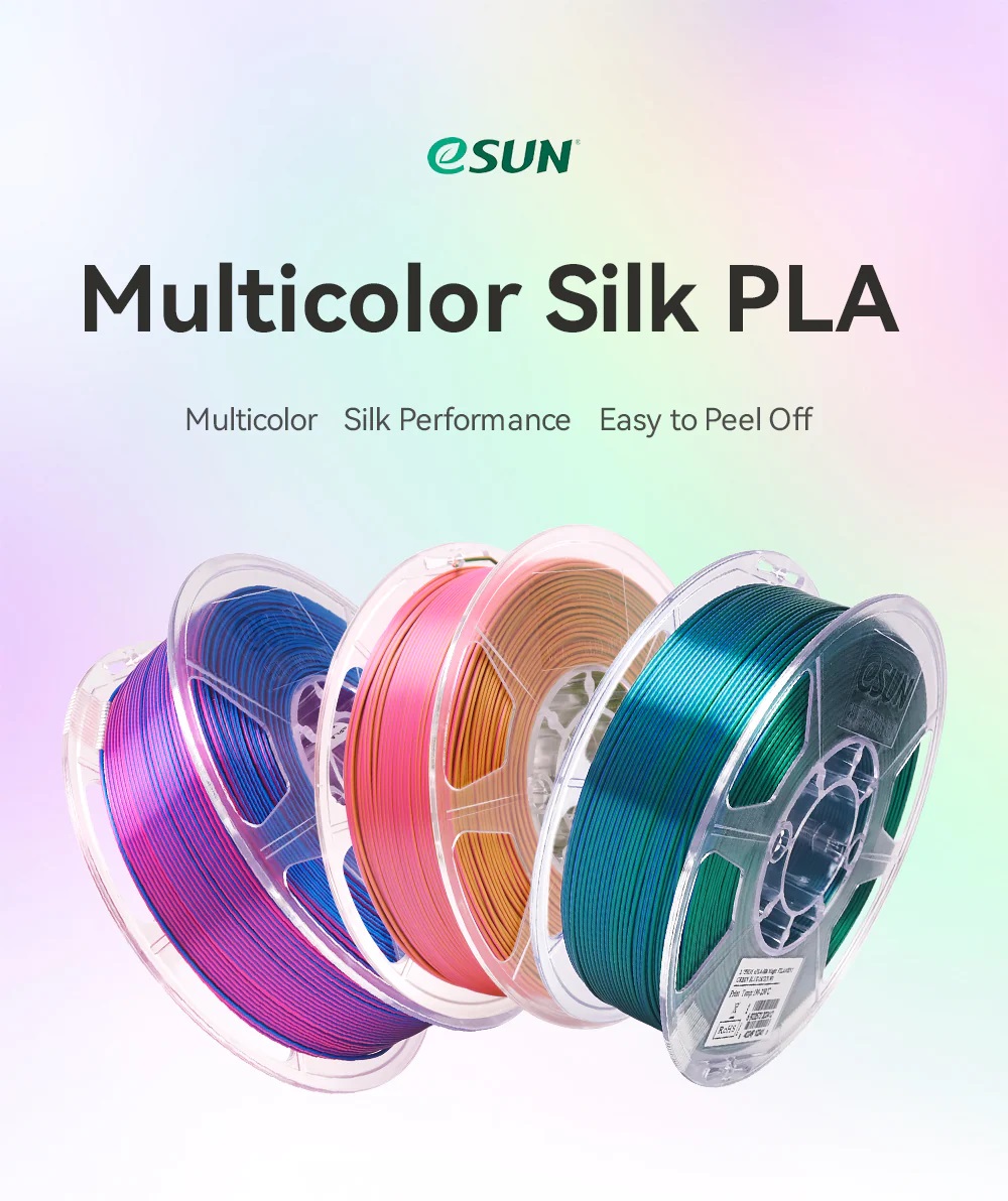eSUN PLA-Silk Magic Dual Color | PLA-Silk Mystic Multi Color Filament 1 ...