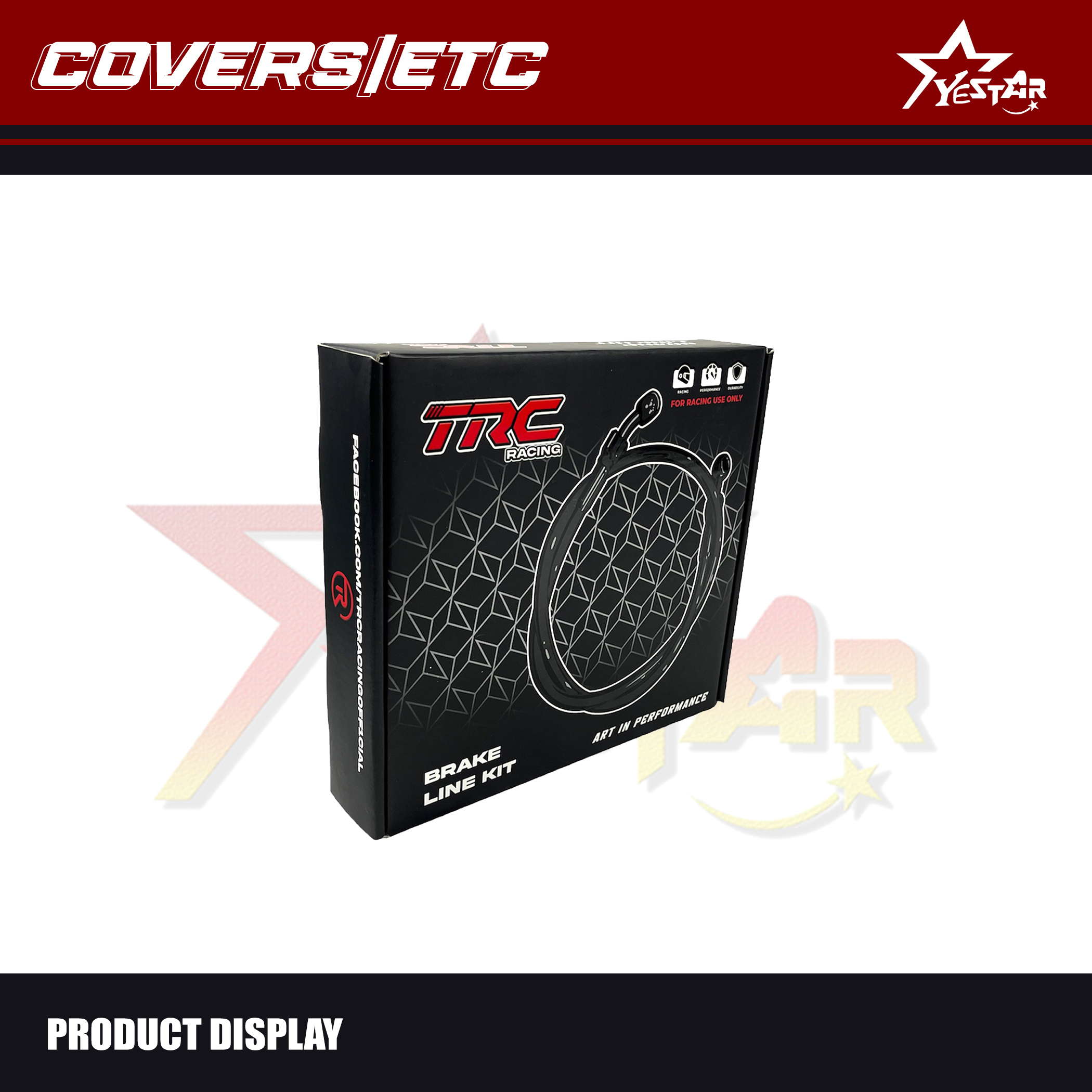 Yestar PH TRC Braided Brake Line Hose Aerox V1/V2 ABS Motorcycle ...