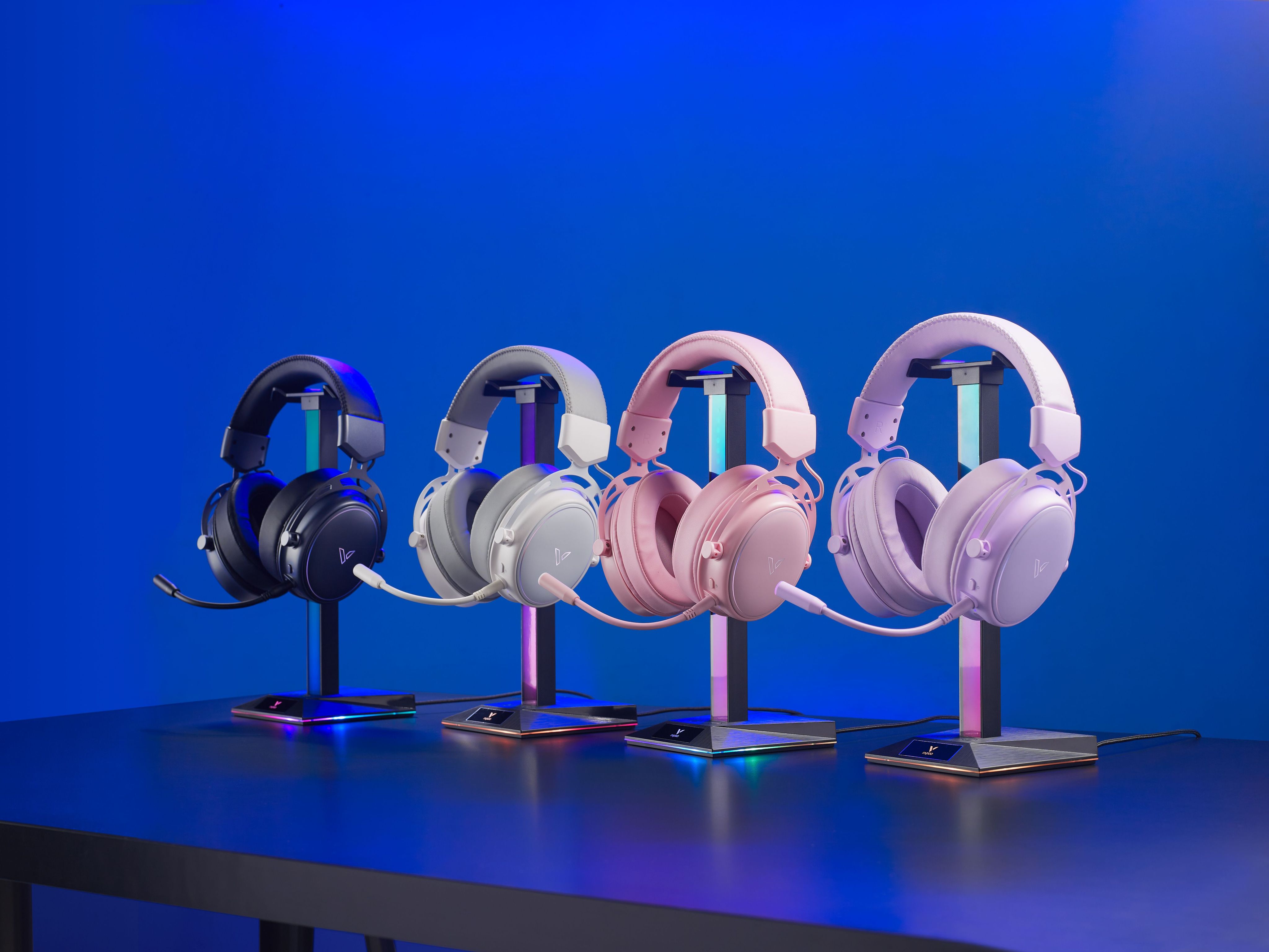 Rapoo VH800 Dual-Mode Wireless RGB Gaming Headset Noise Reduction ...
