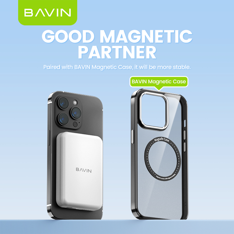 BAVIN PC029P 5000mAh / PC1016 10000mAh Wireless Magnetic Powerbank Fast Charging w/ Magnetic ...