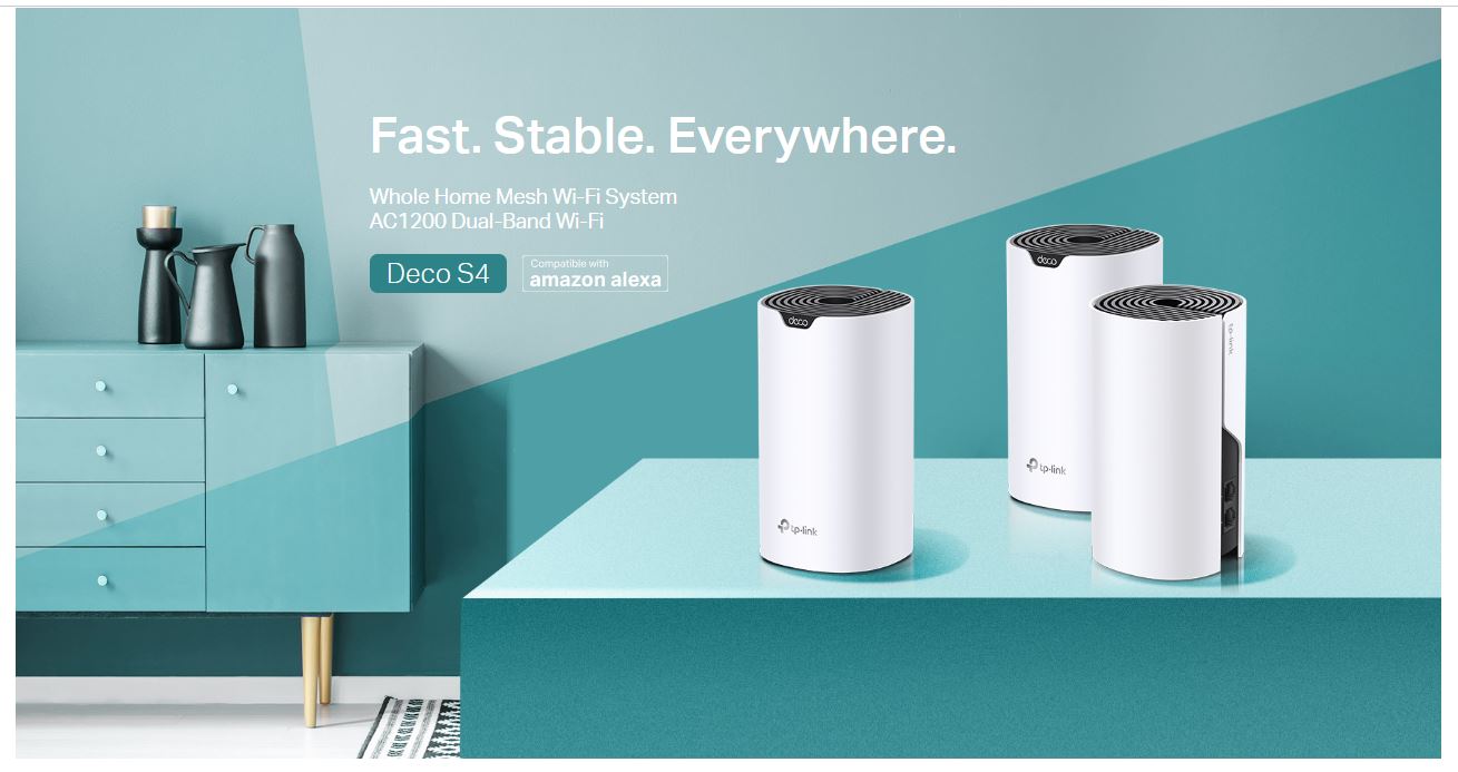 TP-Link Deco S4 (3-Pack) AC1200 Whole Home Mesh Dual Band Wi-Fi System ...