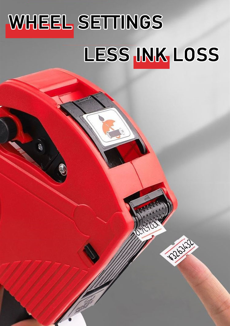 Tagging Gun 8 Digits Price Tag Gun Labeller With Labels with ink roll ...