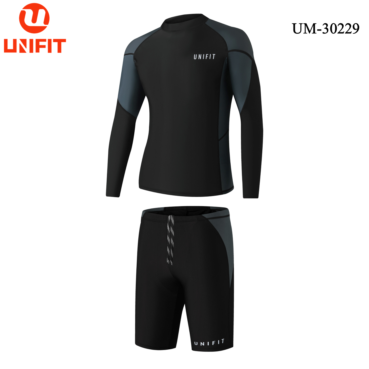 UNIFIT Men's Rash Guard Swimsuit Swimwear Dri-Fit Rush Guard Terno ...