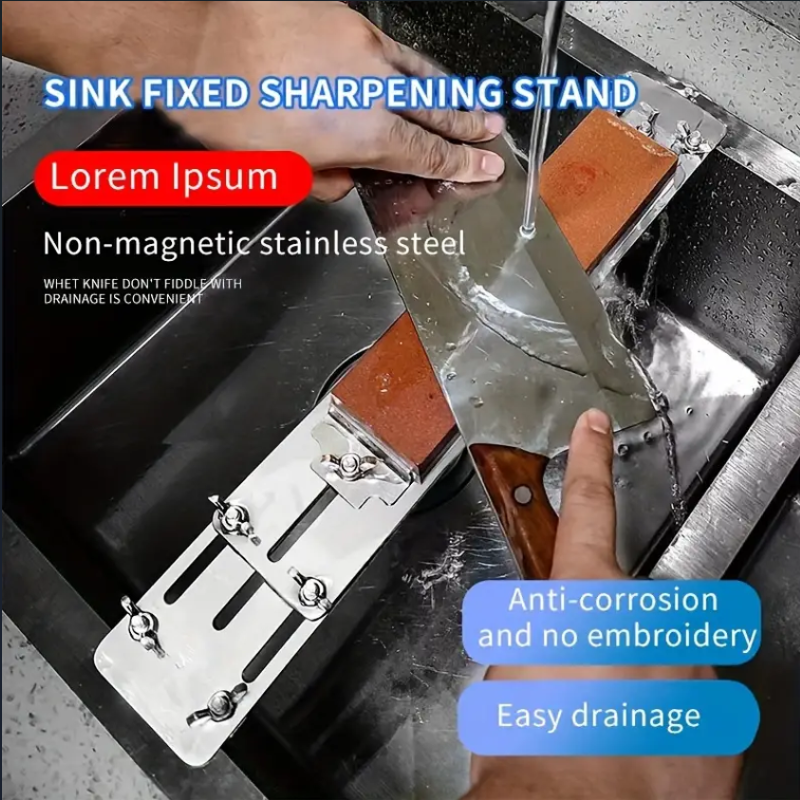 304 Stainless Steel Sharpening Stone Support Sink Pool Sharpening Rack ...
