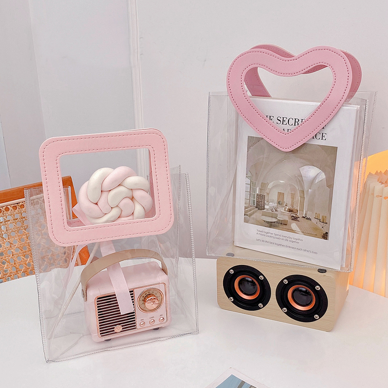 PVC Transparent Bags Souvenir Tote Bag Gift Bag Wedding party Candy Bag ...