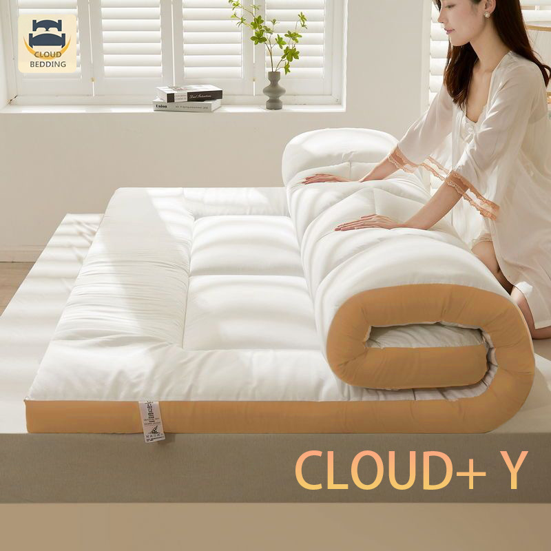 FEEMA 13cm Foam Mattress Thicker, Topper Foldable Queen Velvet Soft Bed ...