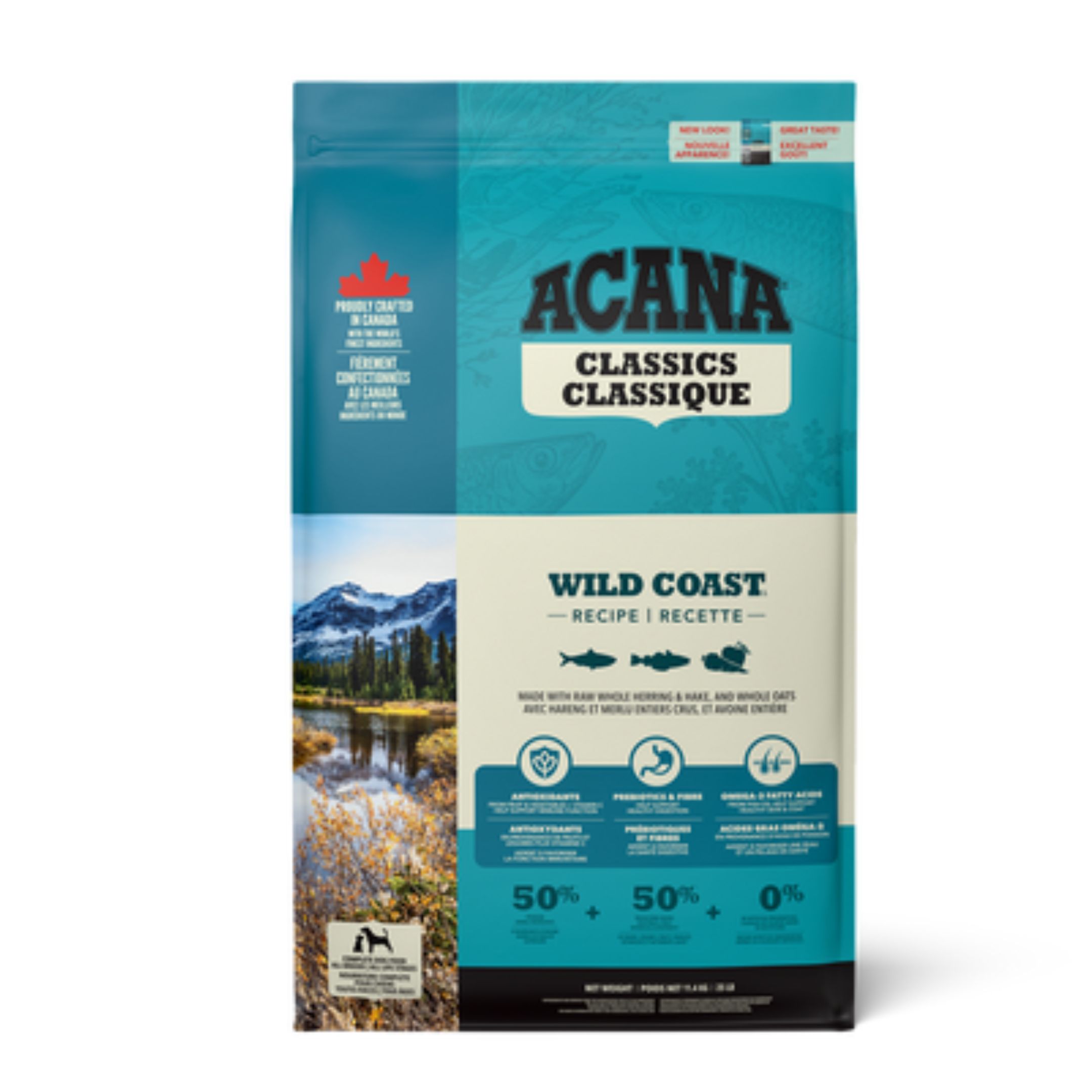 Acana Classic Wild Coast 9.7kg Dog (FREE 1 Inaba Churu Stick 12g) All Breed & Life Stages ...