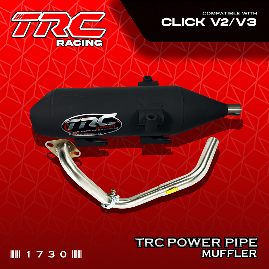 TRC Racing Power Pipe Honda Click v2 125 150 Muffler Exhaust 1730 | Shopee Philippines