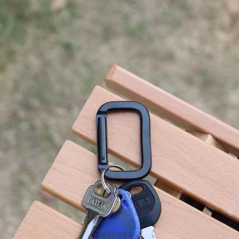 Square-Ring Buckles Spring Carabiners Snap Hooks Clip Keychains Outdoor ...