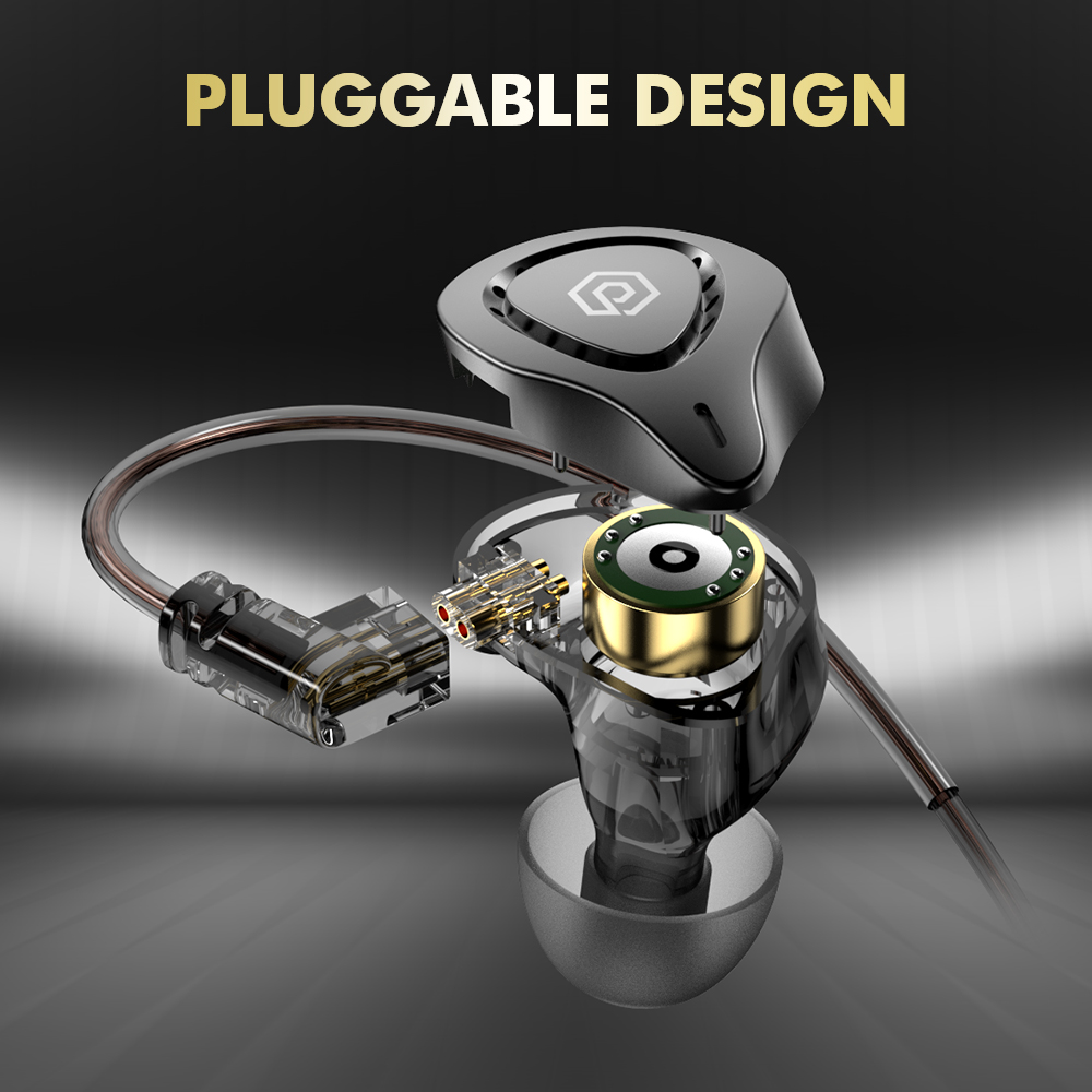 Popcorn BASS X9 Pro Dual Magnetic Dynamic Unit Ear Earphone HIFI DJ ...