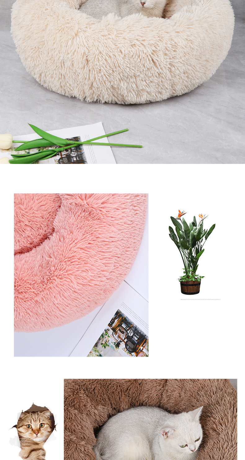 Pet Bed Cat Bed Kitten Bed Cat Sleeping Bed Warm Soft Bed Pet Beds ...