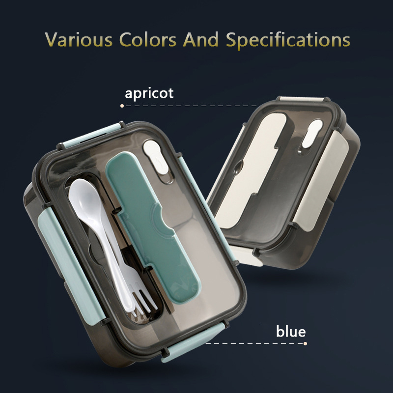 Lunch Box with Fork Spoon Portable Lunch Box Sealed Insulation ...