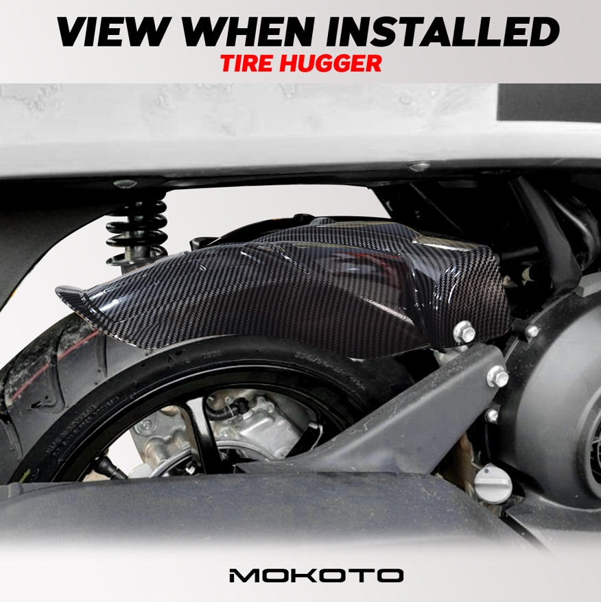 MOKOTO MIO FAZZIO TIRE HUGGER Z-10243 MATTE BLACK / Z-10244 CARBON ...