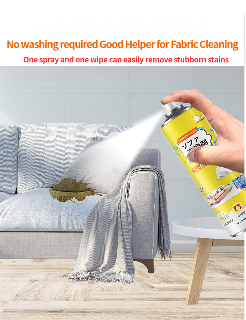 Japan imported sofa cleaning spray sofa stain remover No Washing foam cleaner spray carpet ...