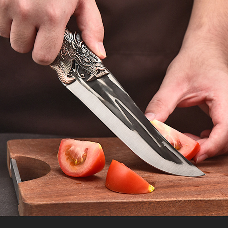 Nipiin Dragon Head Bone Removal Knife Forged Blade Slicing Knife Bone ...