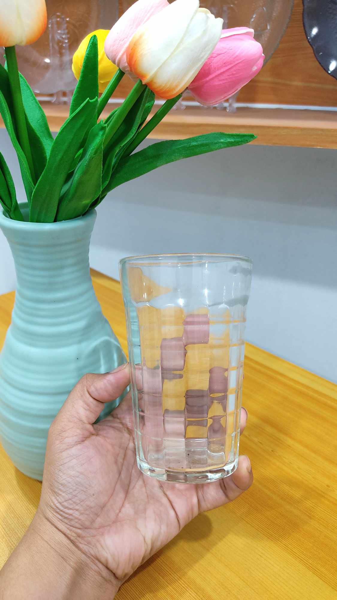 6pcs baso 8812 tumbler glass everyday 10oz transparent water juice soda ...
