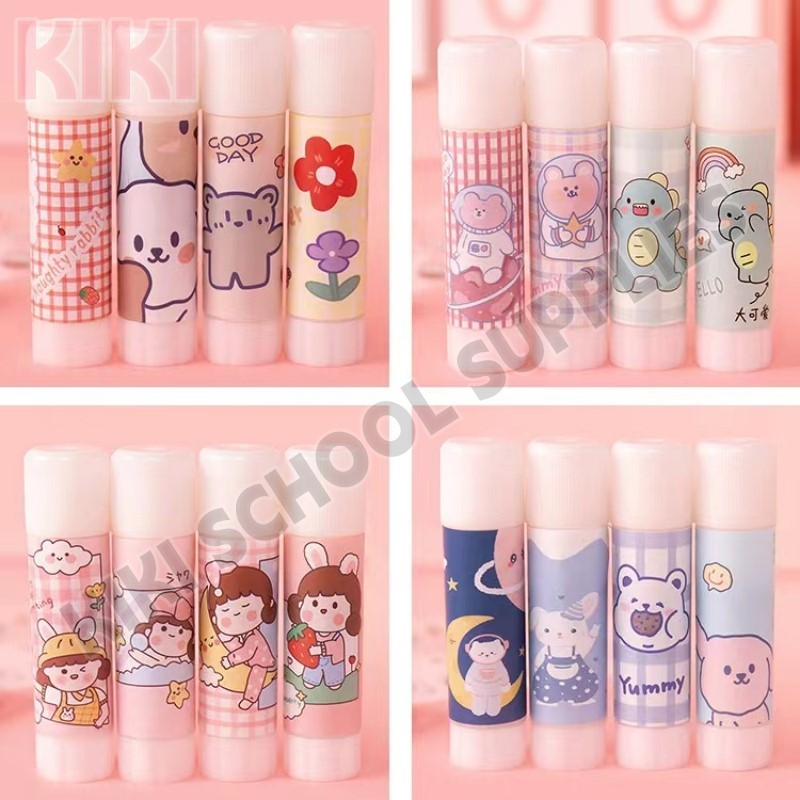 KK 1PC Cute Cartoon PVA Bulk Solid Glue Small 9g Glue Stick School ...