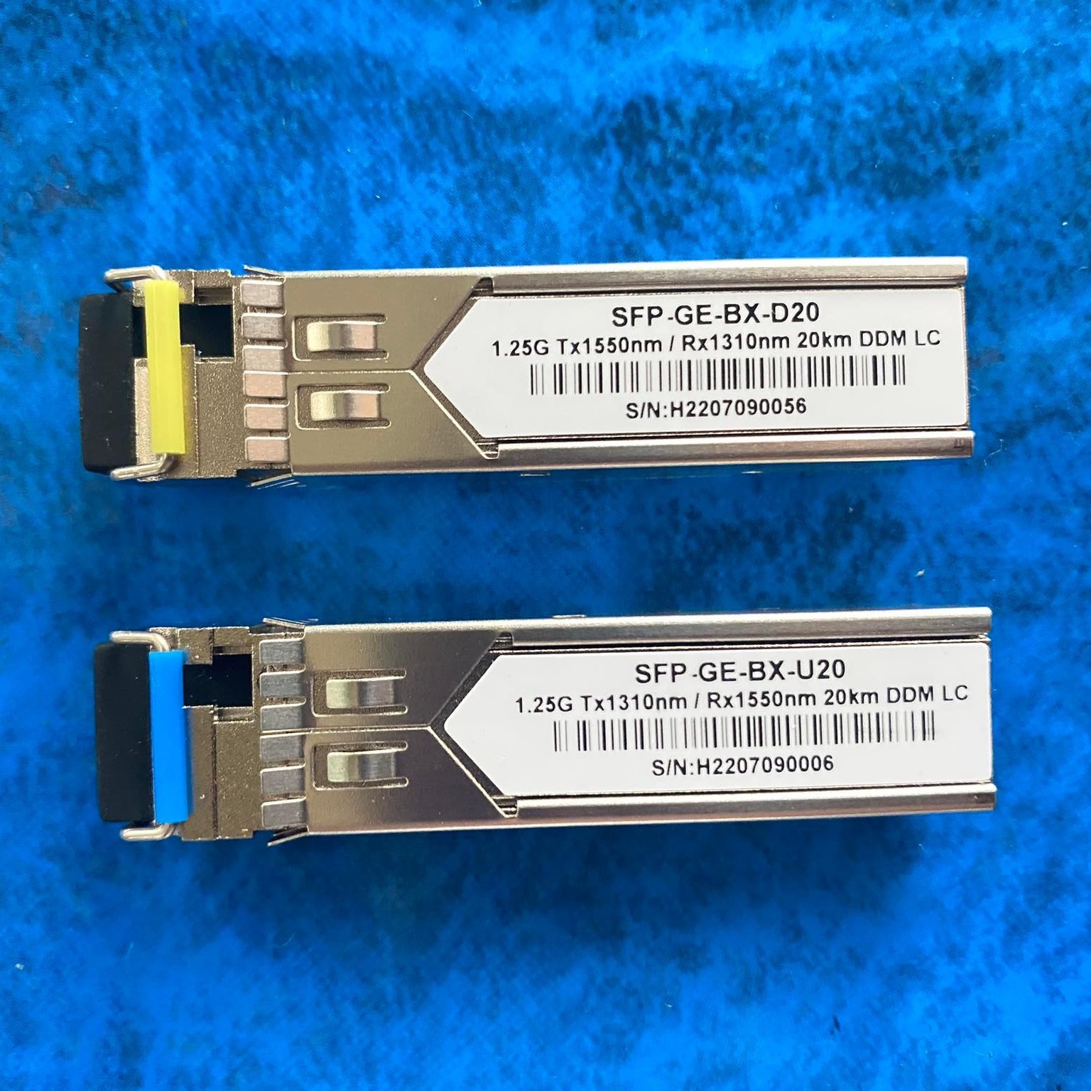 SFP Module 1 PAIR SC or LC 1.25Gbps Single mode single core fiber SFP ...