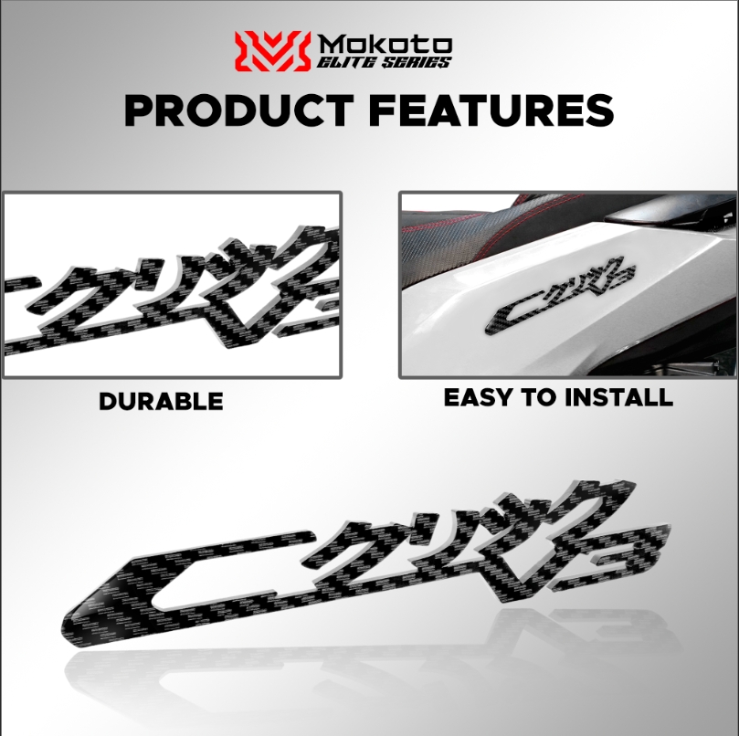 MOKOTO ELITE SERIES CLICK V3 JAPANESE STYLE EMBLEM 10322 CARBON / 10323 ...