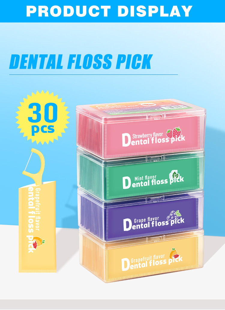 Dental Floss Sticks Fruit Flavored Dental Floss Individually Packaged ...