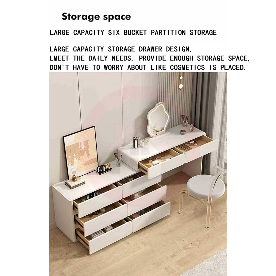 Dressing table bedroom simple modern drawer cabinet dressing table ...