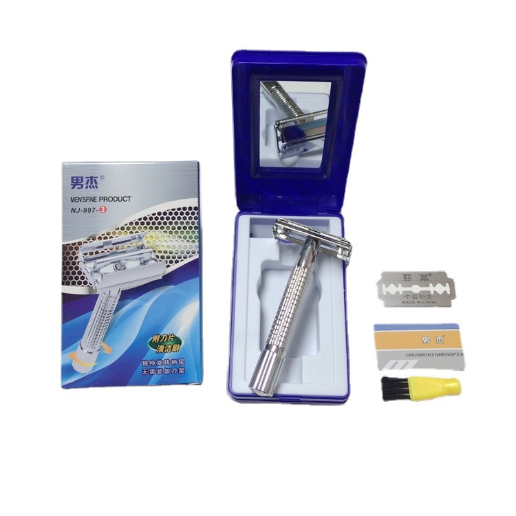 Stainless steel razor shaver for men Manual Shaver with blade safety ...