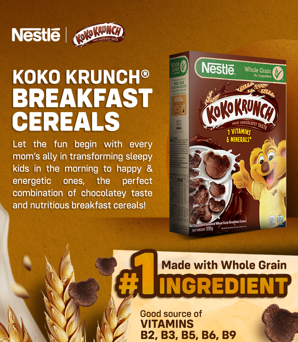 Koko Krunch Breakfast Cereal 330g and Nestle Fresh Milk High Calcium 1L ...
