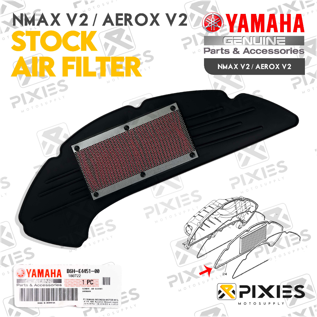 YAMAHA NMAX 155 V2 AEROX 155 V2 AIR FILTER ELEMENT | Shopee Philippines