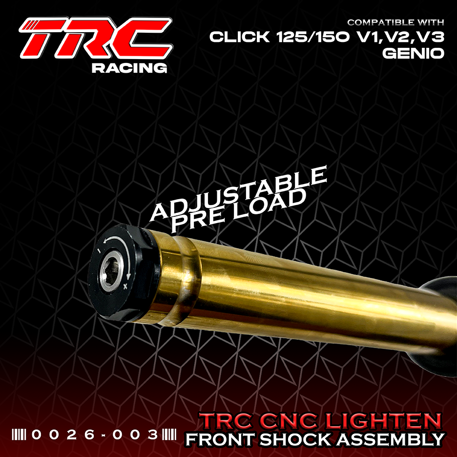TRC RACING LIGHTEN FRONT SHOCK ASSEMBLY for CLICK 125 150/Beat FI 0026-003 | Shopee Philippines