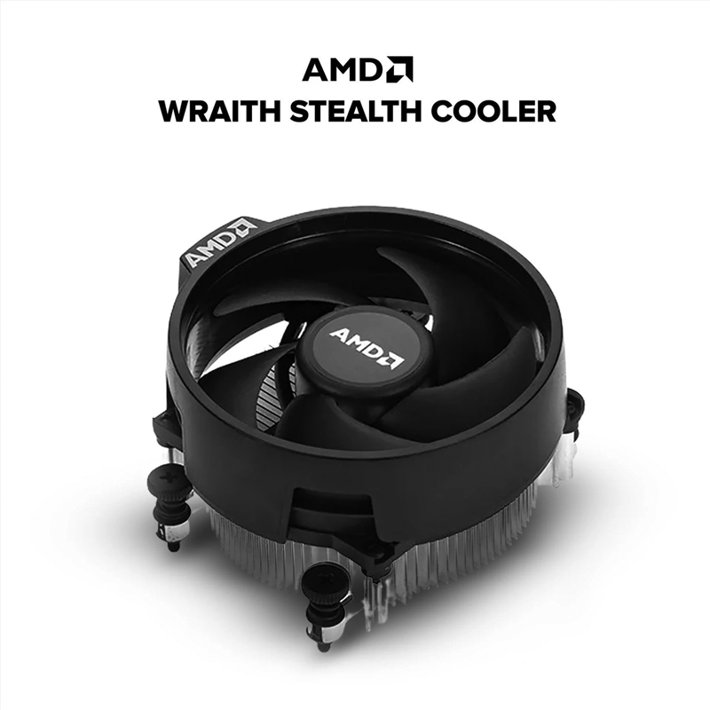AMD Wraith Stealth Heatsink Cooler 65W / 105W Socket AM4 For Ryzen ...