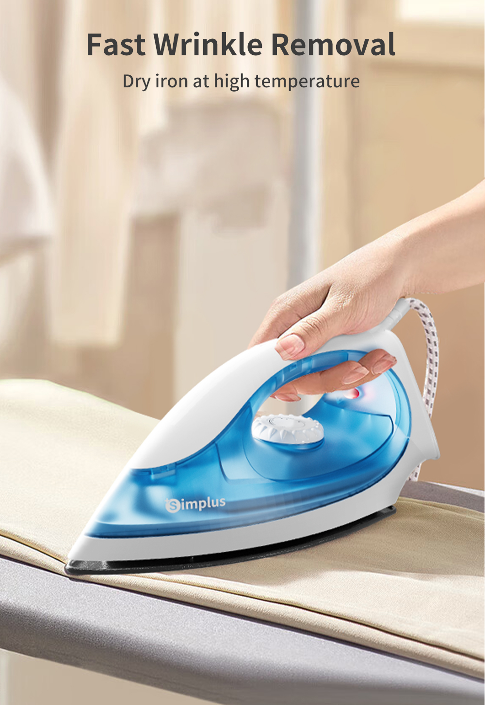 INSSA x Simplus Iron Garment Flat Iron 1000W High Temperature Portable ...