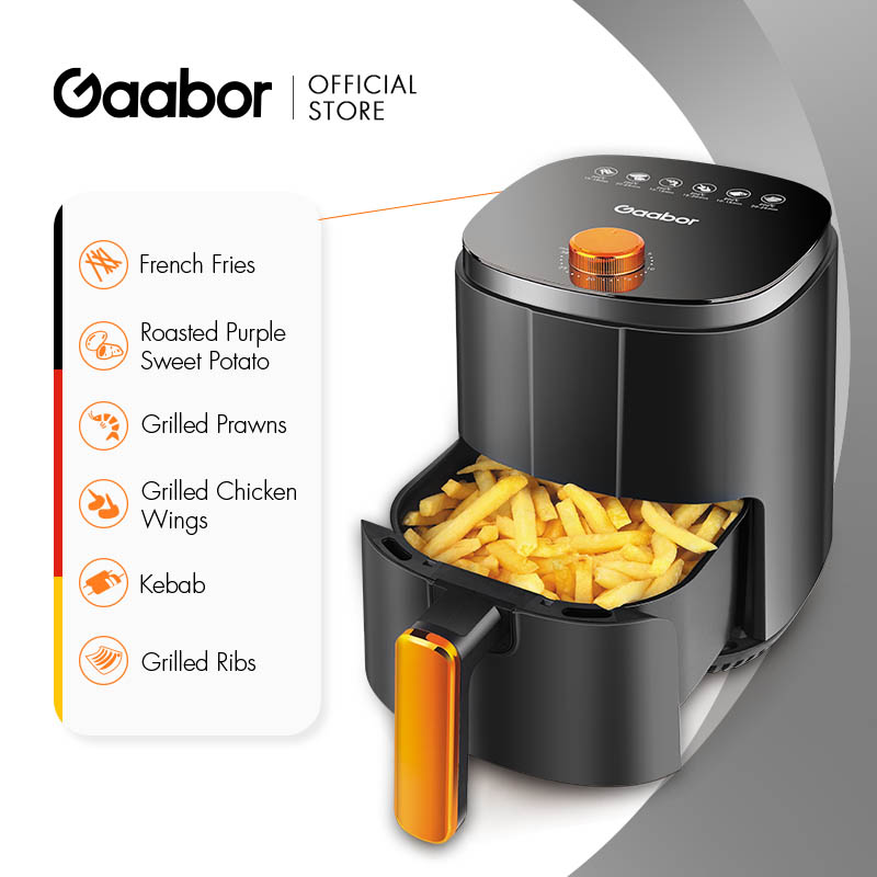 Gaabor Air Fryer Multi Functional Oil-Free Oven WIth 6 Function Menu ...